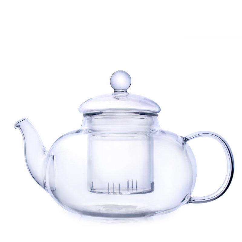 BLOSSOM Glass Teapot – Silver Tips Tea